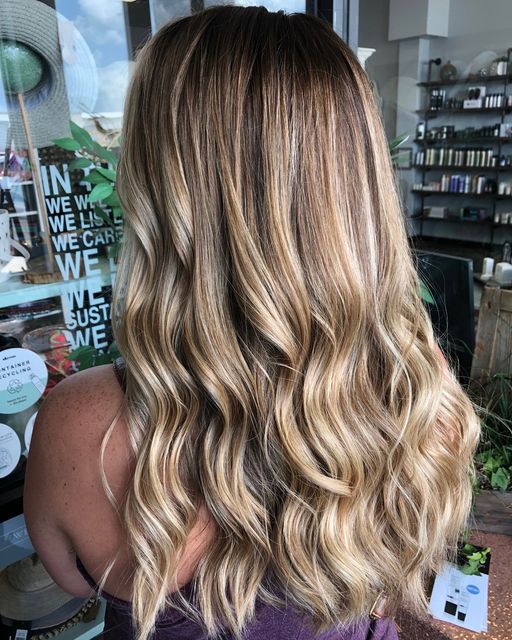 Balayage Highlights Blonding At Blondies Salon Columbus In